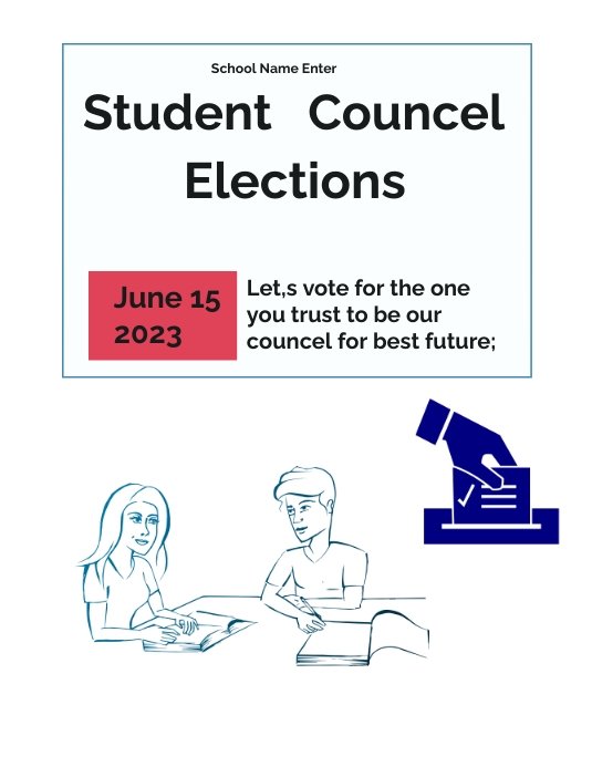 Student Election post 2023 Template | PosterMyWall