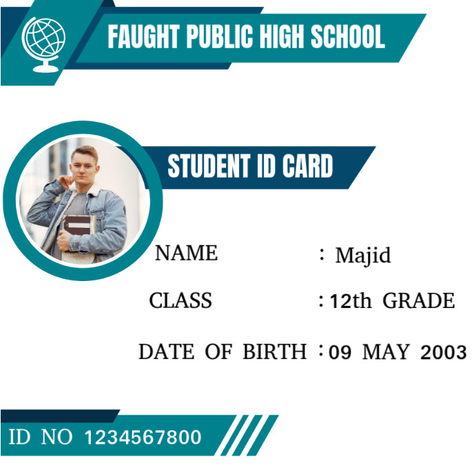 Student id card Template | PosterMyWall