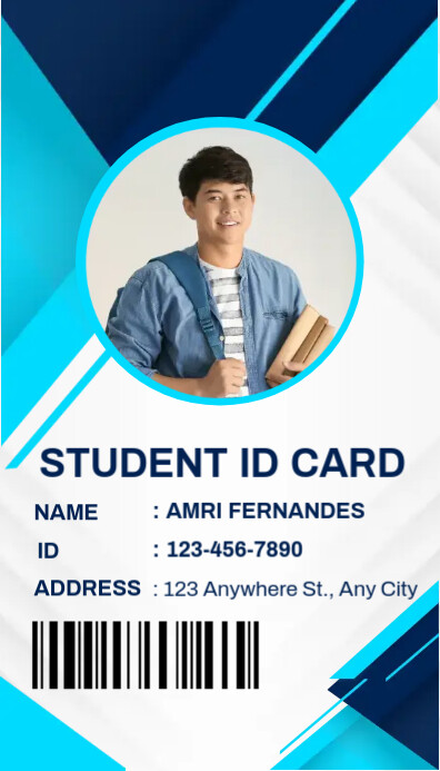 STUDENT ID CARD TEMPLATE | PosterMyWall