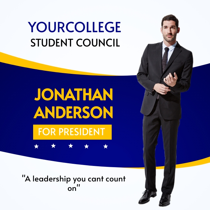 Student leader elections template | PosterMyWall
