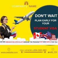 Student Visa application ads Template | PosterMyWall