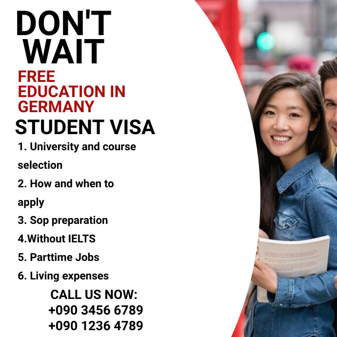 student visa card template | PosterMyWall