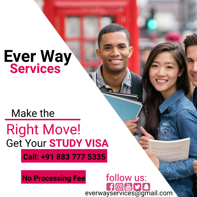 student visa card template | PosterMyWall