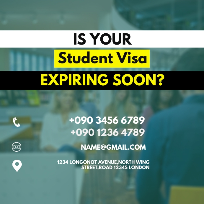 STUDENT VISA FLYER Template | PosterMyWall