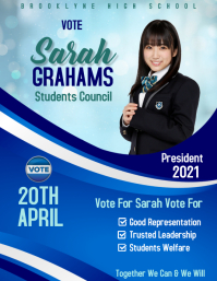 School Council Election Facebook flyer Template | PosterMyWall