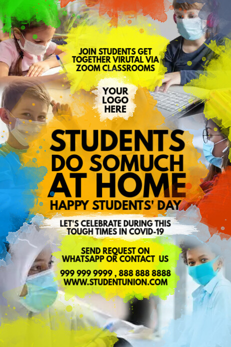 Students Day In Covid-19 Poster Template | PosterMyWall