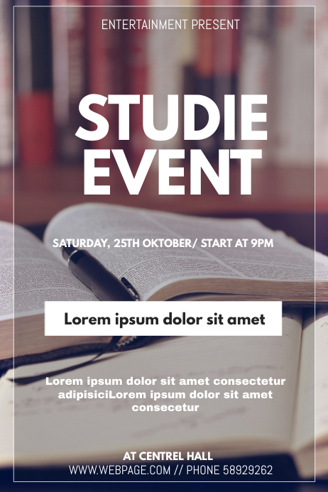 studie event flyer template | PosterMyWall