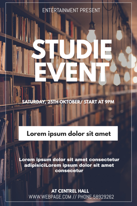 studie event flyer template | PosterMyWall
