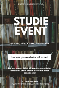 studie event flyer template | PosterMyWall