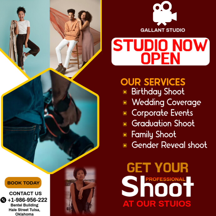 Studio Ad Flyer Template | PosterMyWall