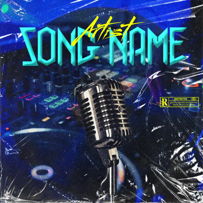 Plantilla de Estudio Portada Del álbum Música Arte Trap Mixtape Rap ...