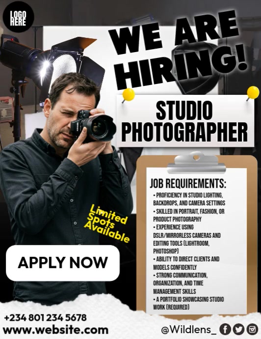 Copy of Studio Photography | PosterMyWall