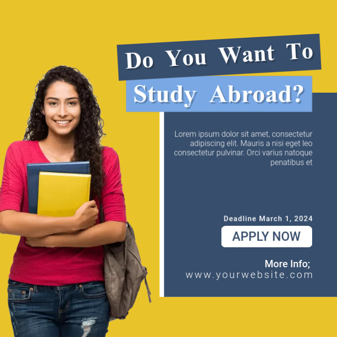 study abroad 7 Template | PosterMyWall