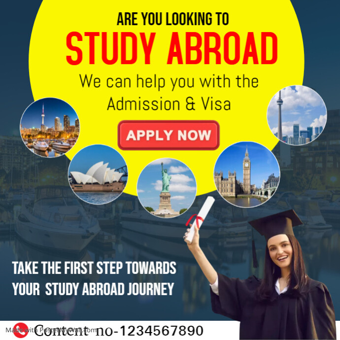 Study abroad Template | PosterMyWall