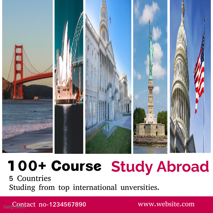 Study abroad Template | PosterMyWall