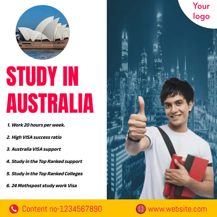 Study abroad Template | PosterMyWall