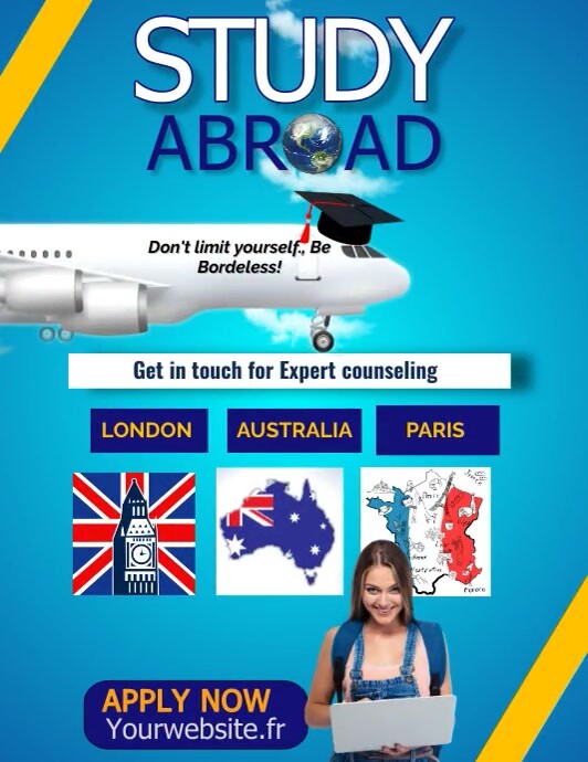 Study abroad Template | PosterMyWall