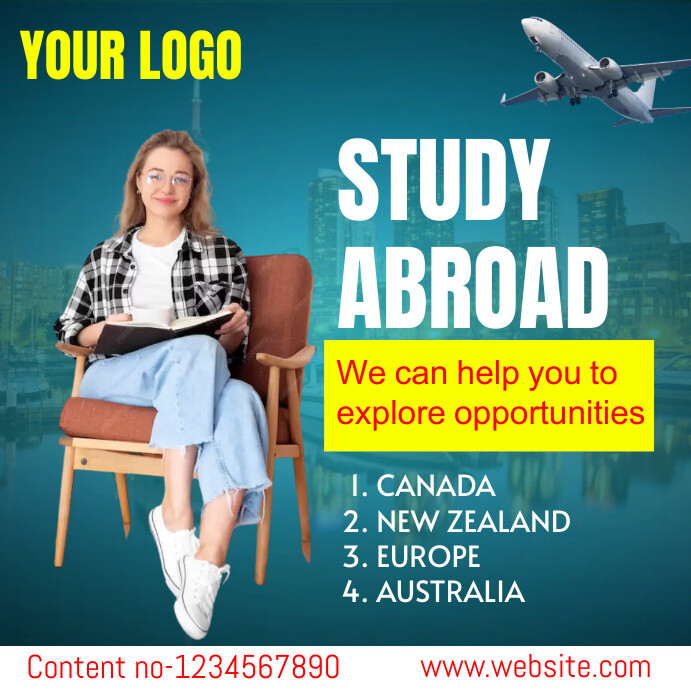 Study abroad Template | PosterMyWall