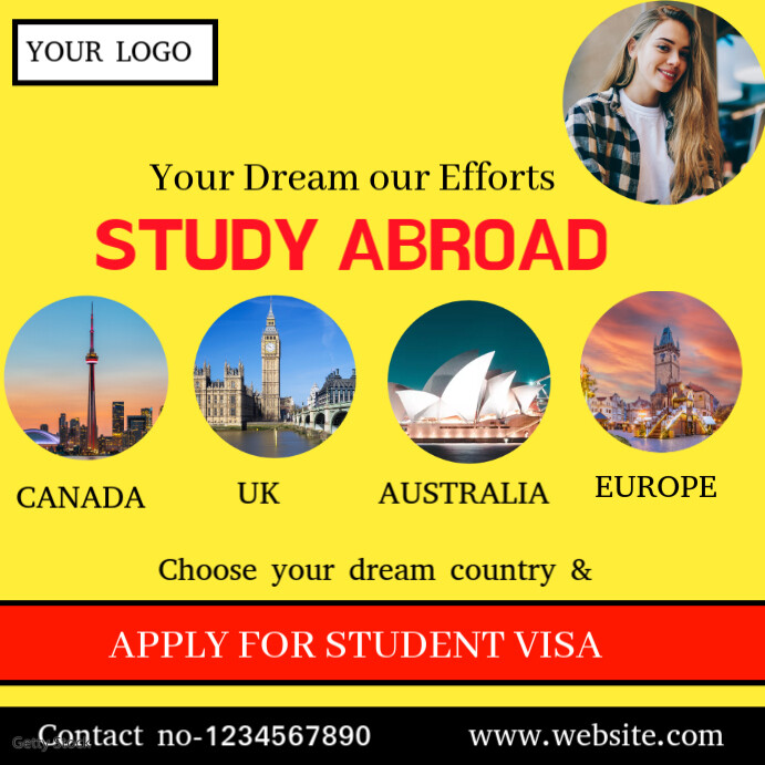 Study abroad Template | PosterMyWall
