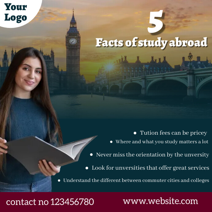 Study abroad Template | PosterMyWall