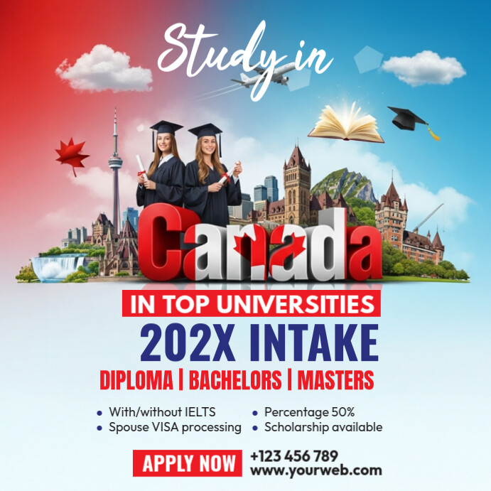 Study In Abroad Ad Template | PosterMyWall