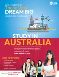 Study in Abroad Flyer Template | PosterMyWall