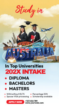 Study In Australia Ad Template | PosterMyWall
