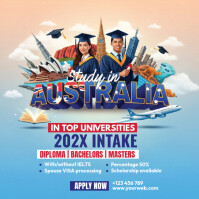 study in Australia Template | PosterMyWall