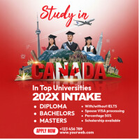 Study in Canada Template | PosterMyWall