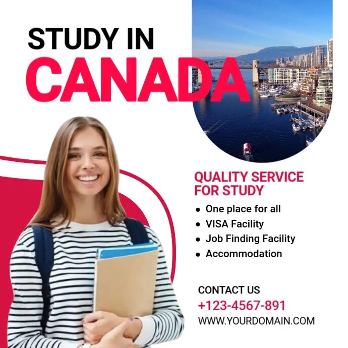 Study In Canada Admission Template | PosterMyWall