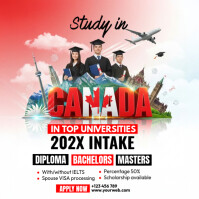 Study In Canada Ad Template | PosterMyWall