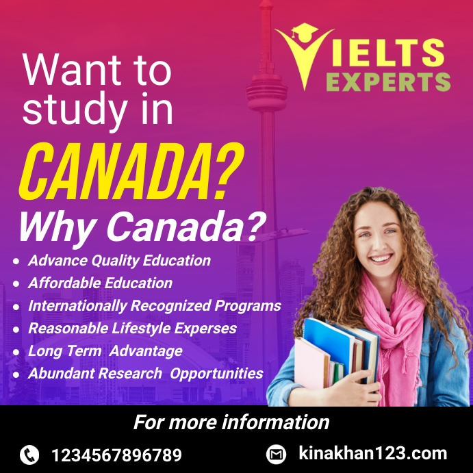Copy of Study in CANADA Flyer,Study in Abroad Flyer,h | PosterMyWall