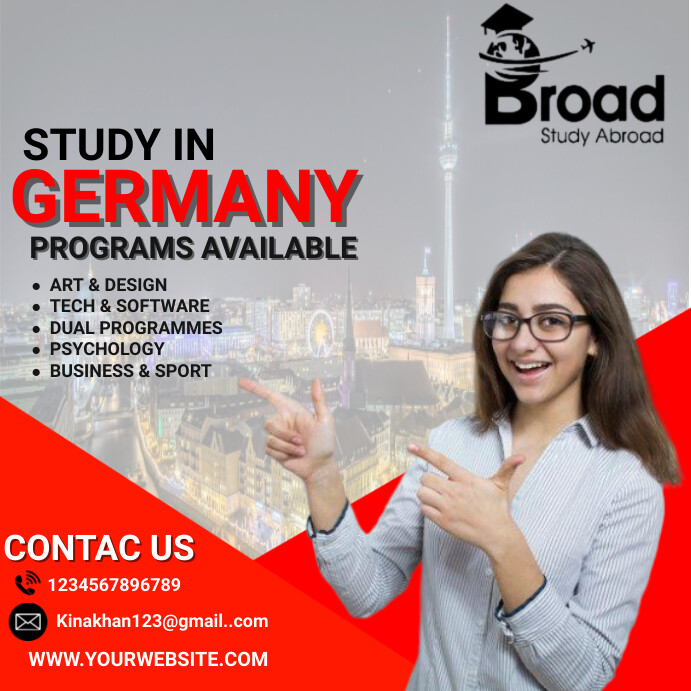 Copy of Study in germany | PosterMyWall