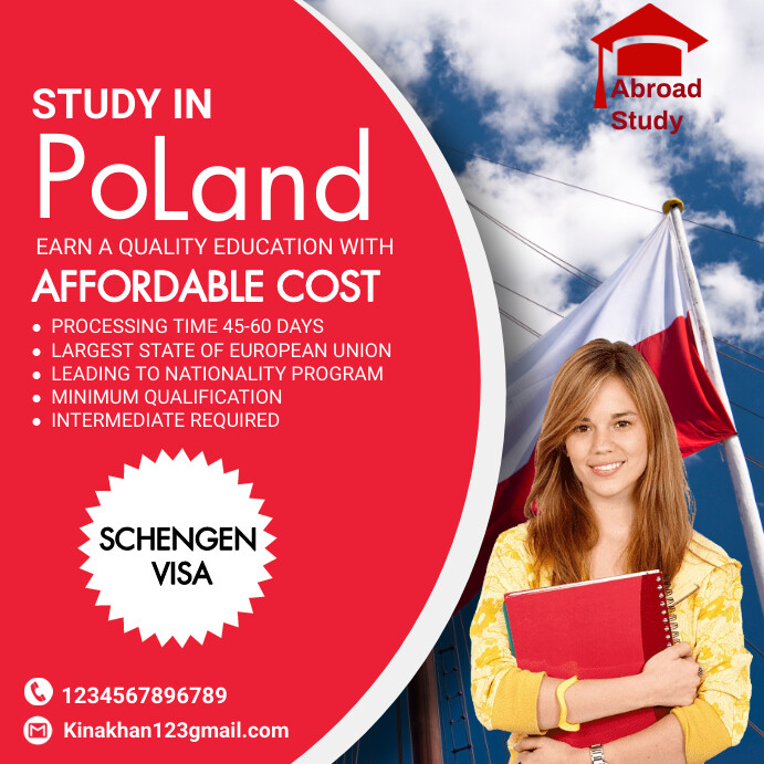 study in Poland Template | PosterMyWall