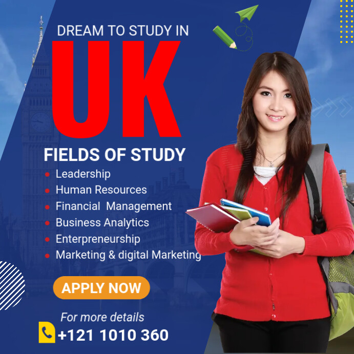 study in UK flyer,Study in Abroad Flyer,highe Template | PosterMyWall