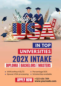 Study in USA Template | PosterMyWall