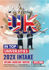 Study in UK Template | PosterMyWall