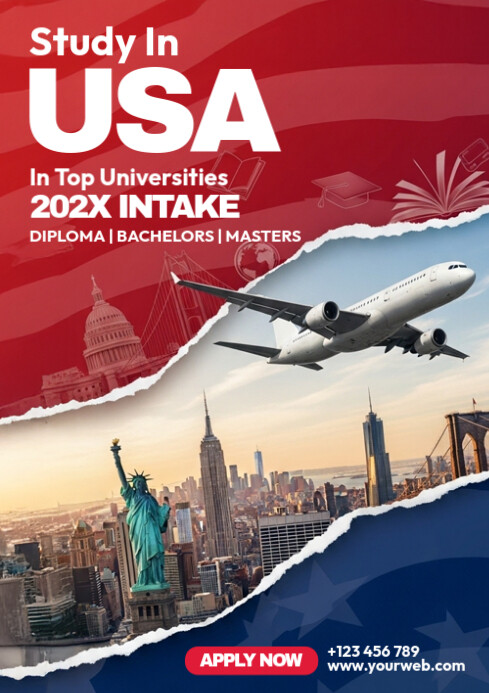 Copy of Study In Uk Flyer A4 | PosterMyWall