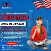 study in usa poster Template | PosterMyWall