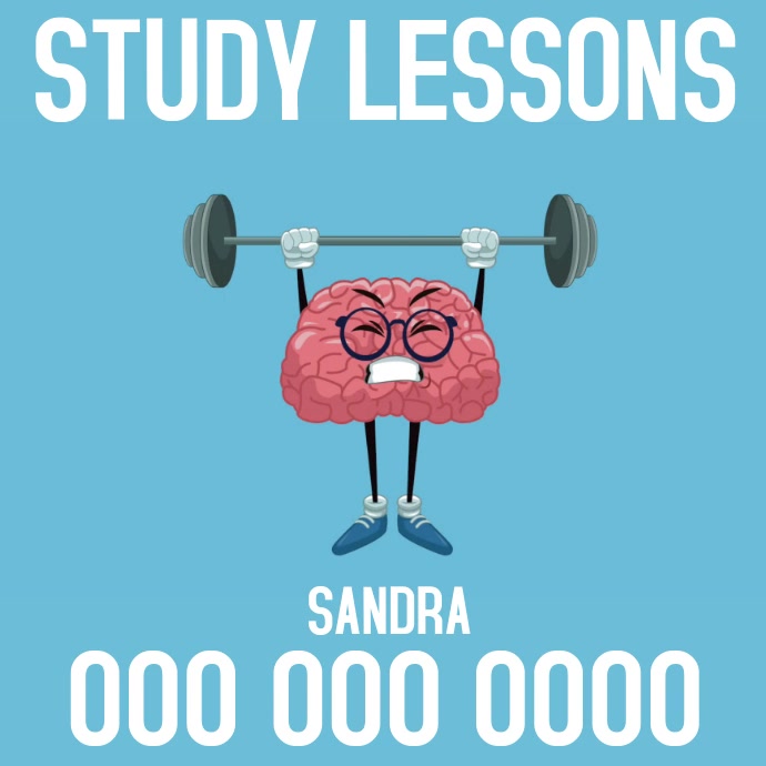 Copy of STUDY LESSON LESSONS AD | PosterMyWall
