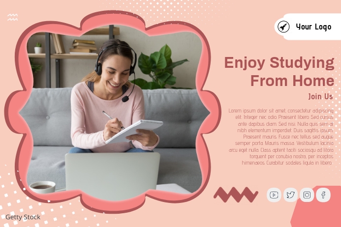 Study Online Banner Tamplate Template | PosterMyWall