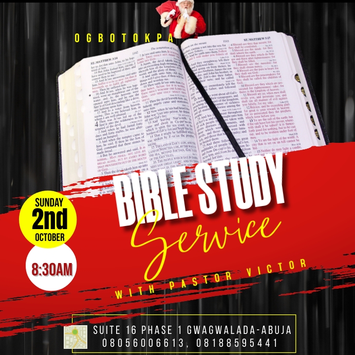 Study the bible Template | PosterMyWall