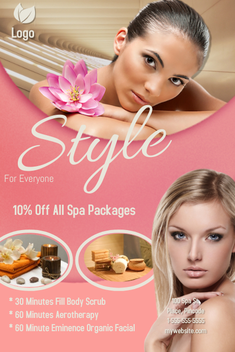 Style Spa Day Template | PosterMyWall