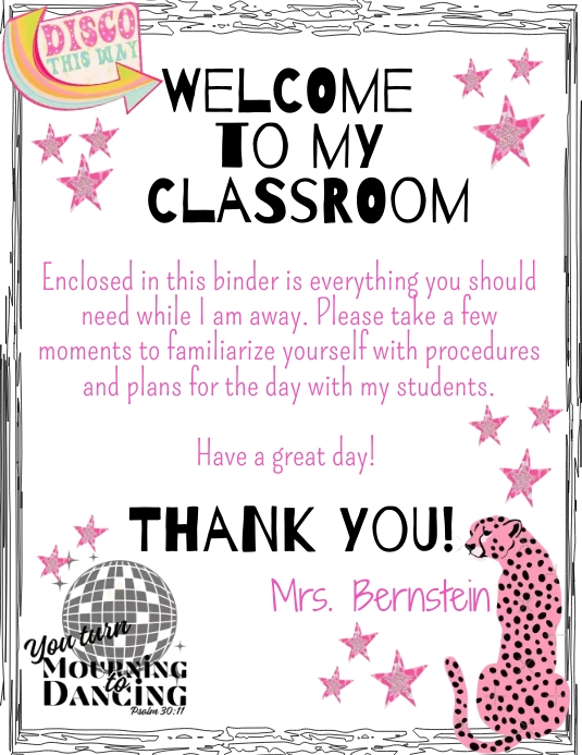 Copy of Sub binder sub letter disco | PosterMyWall