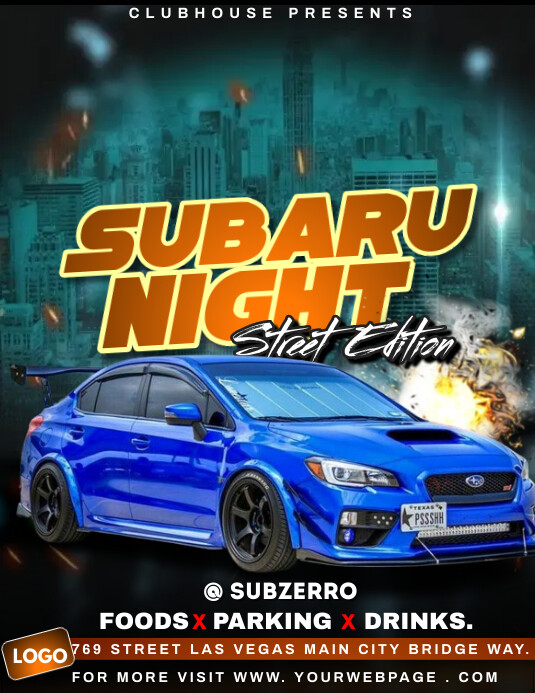 Copy of subaru night ,cars events flyers | PosterMyWall