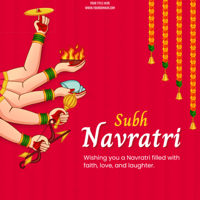 Copy of Subh Navratri | PosterMyWall