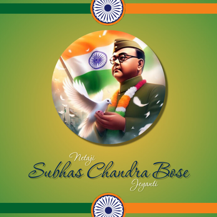 Plantilla de Subhas Chandra Bose | PosterMyWall