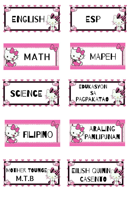 Copy of Subjects name | PosterMyWall