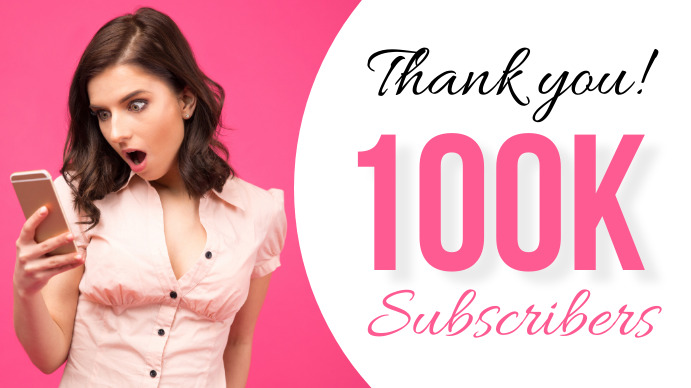 Subscribers Thank you Message Template | PosterMyWall