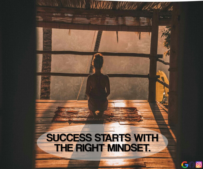 SUCCESS AND MINDSET QUOTE TEMPLATE | PosterMyWall